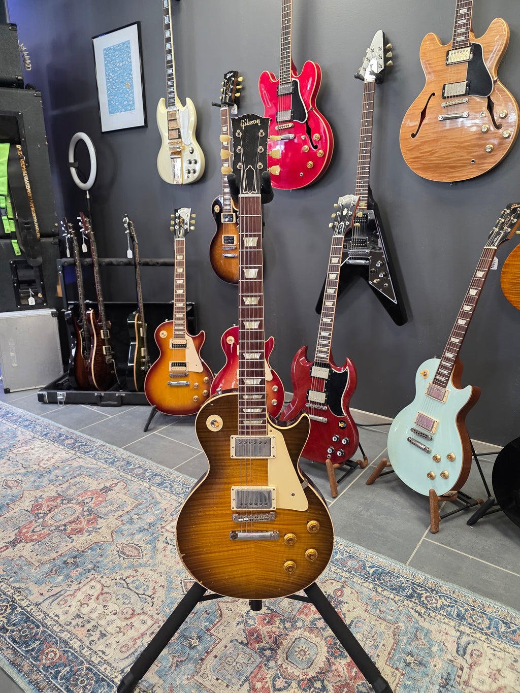 Gibson Custom Shop M2M Les Paul R9 Heavy Aged Dirty Green Lemon Burst ...