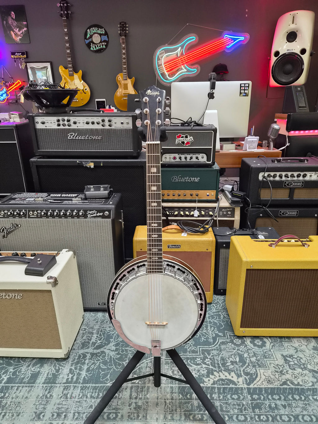 Maya 6.String Banjo 1970s Made in Japan – Tonefest Guitar Gallery